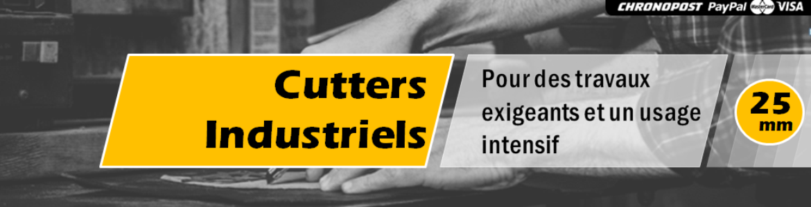 Cutters utilitaires robustes Olfa | 25 mm | Idéal pour chantiers